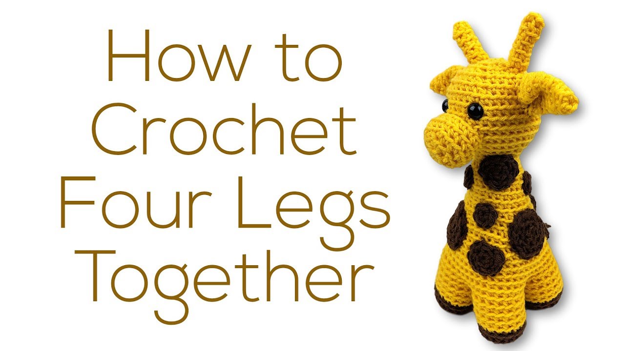 How to Crochet Four Legs Together - YouTube