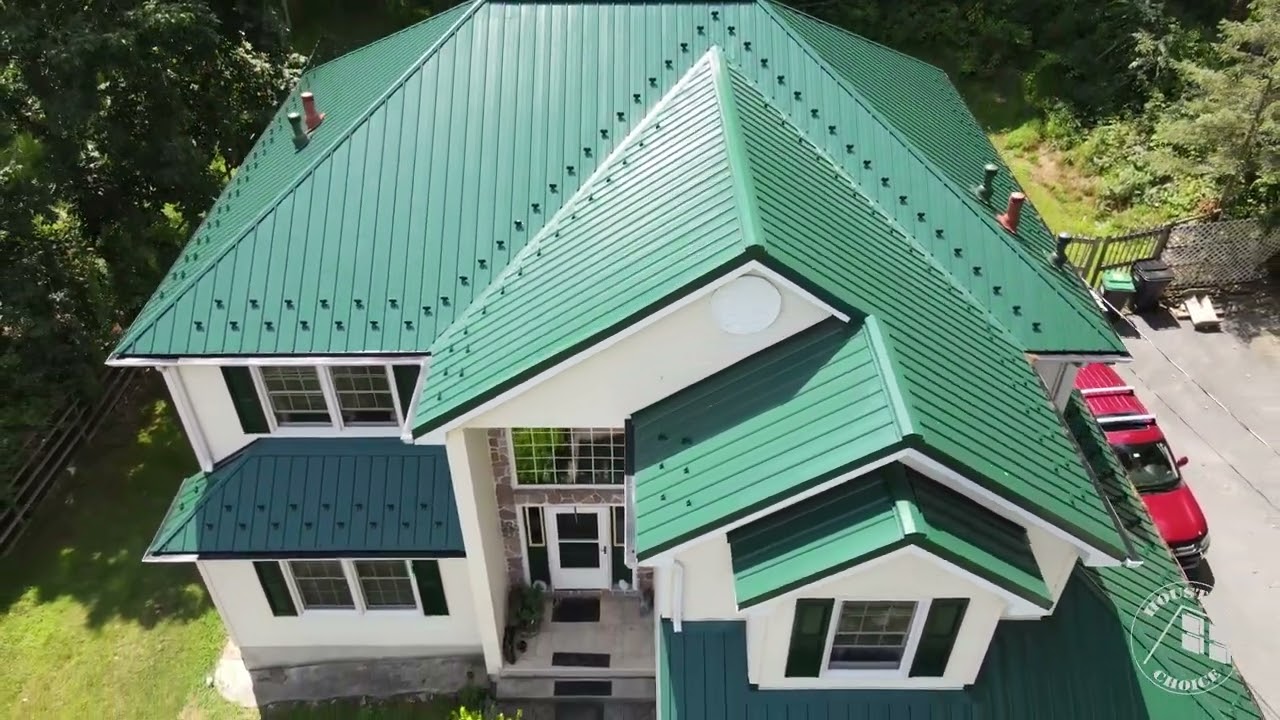 Green Metal Roof House