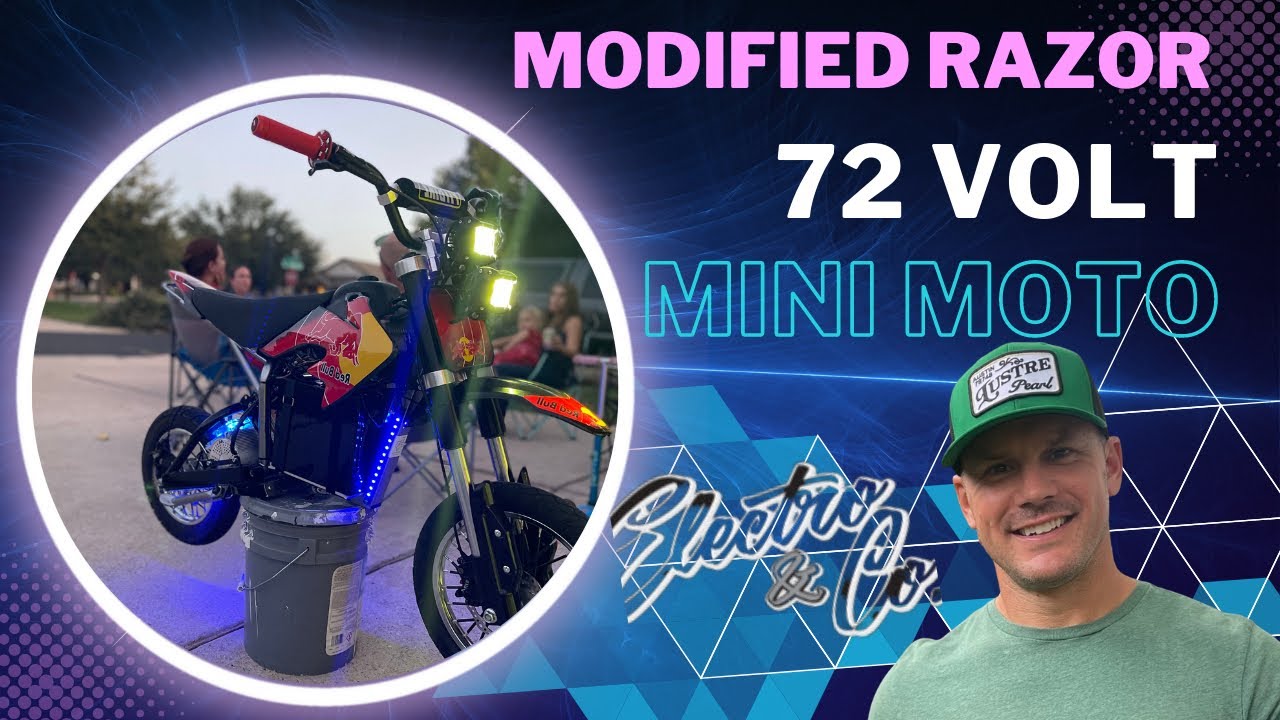 72 Volt Razor Mini Moto With Electro and Company Kelly Controller and ...
