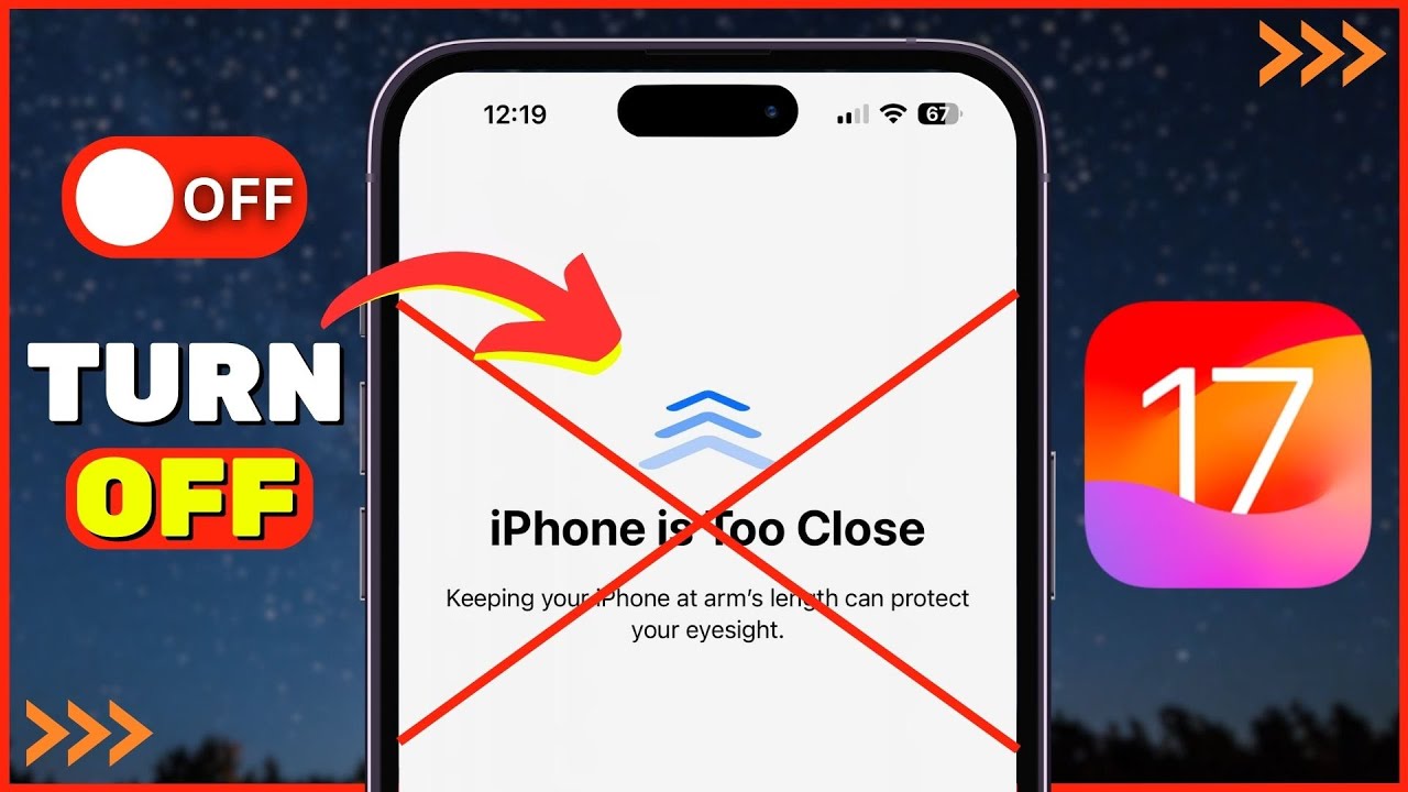 How to Turn OFF "iPhone Is Too Close" Alert iOS 17 - YouTube