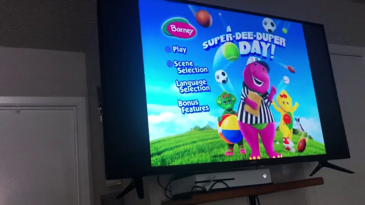 Barney A Super Dee Duper Day Menu Walkthrough - YouTube