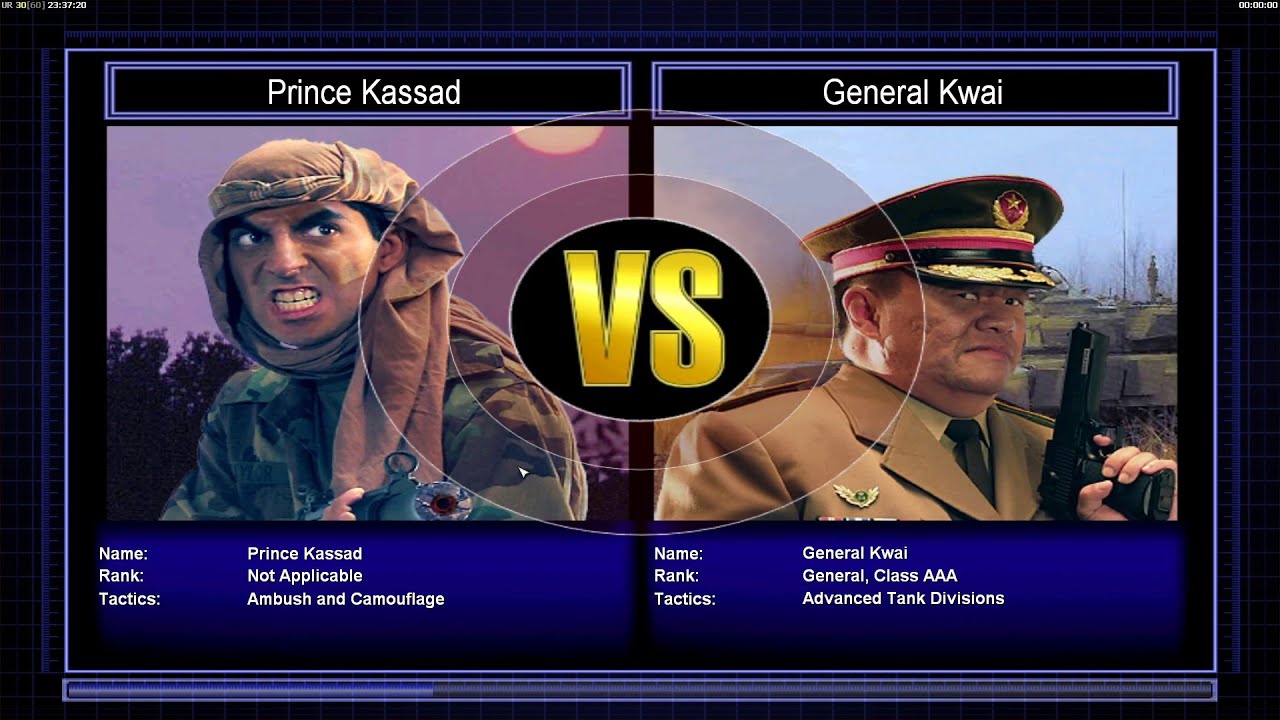 Command & Conquer: Generals - Zero Hour. Prince Kassad vs General Kwai ...