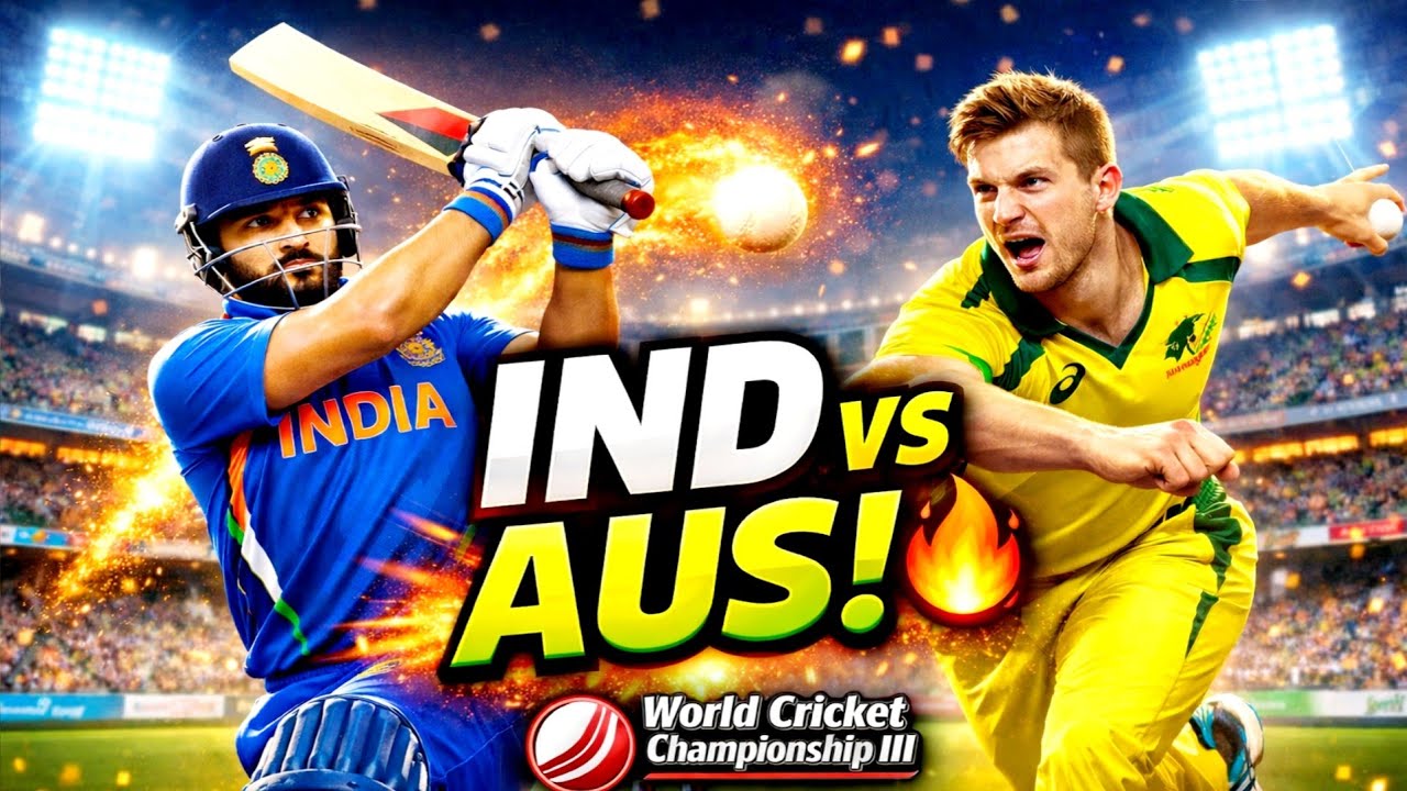 India vs Australia Thrilling Match 😱 | WCC3 Gameplay - YouTube
