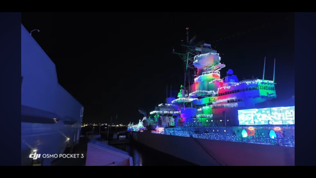 Going onboard the USS Wisconsin at nauticus in Norfolk for winterfest ...