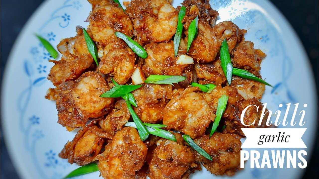 Chilli Garlic Prawns Easy Recipe ||Seafood Starter - YouTube