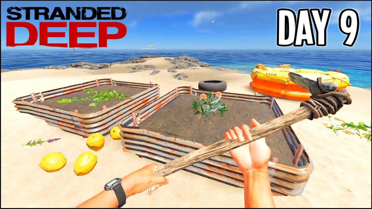 Day 9 - Farm Plots | STRANDED DEEP Gameplay (2022) - Part 9 - YouTube