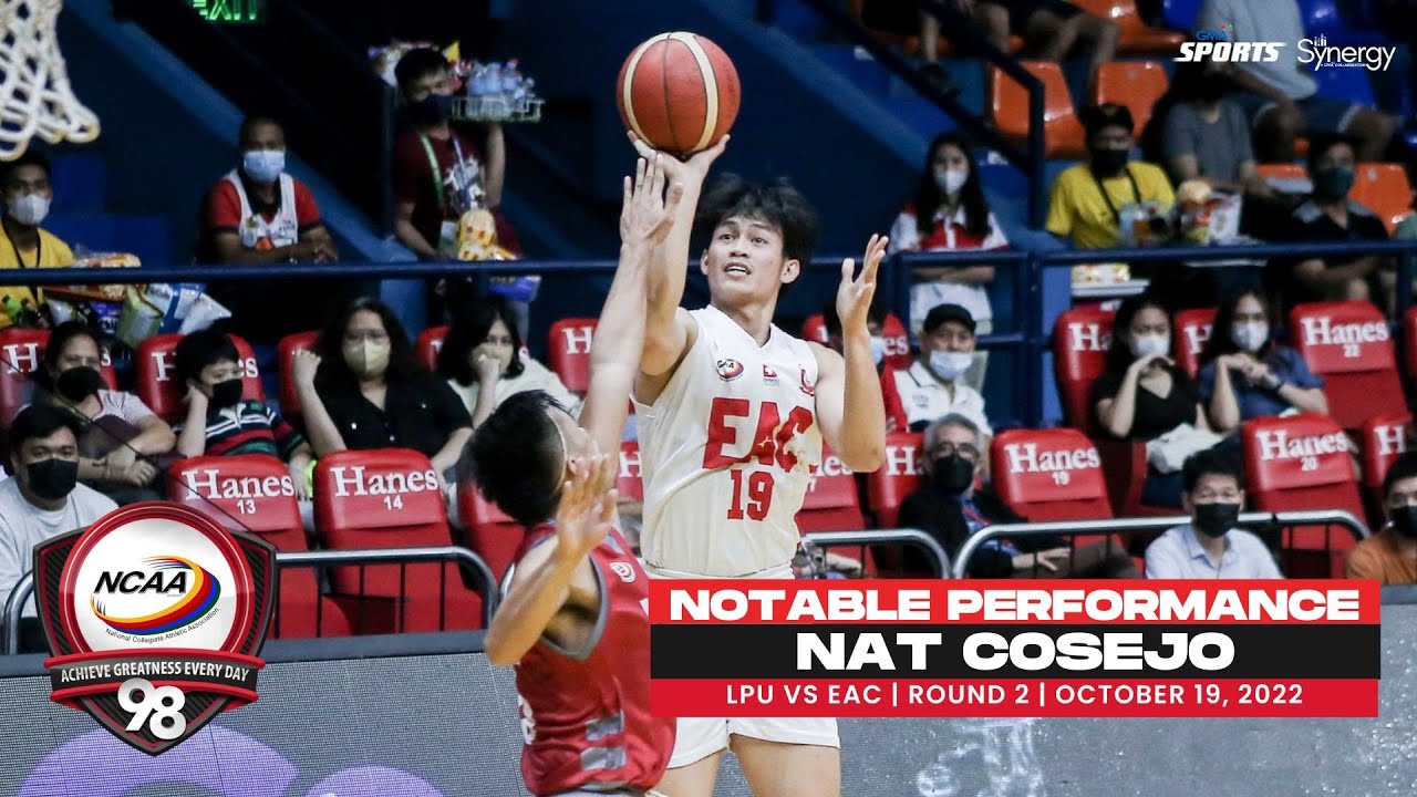 NCAA Season 98 | Notable Performance: Nat Cosejo (LPU vs EAC) | Men's ...