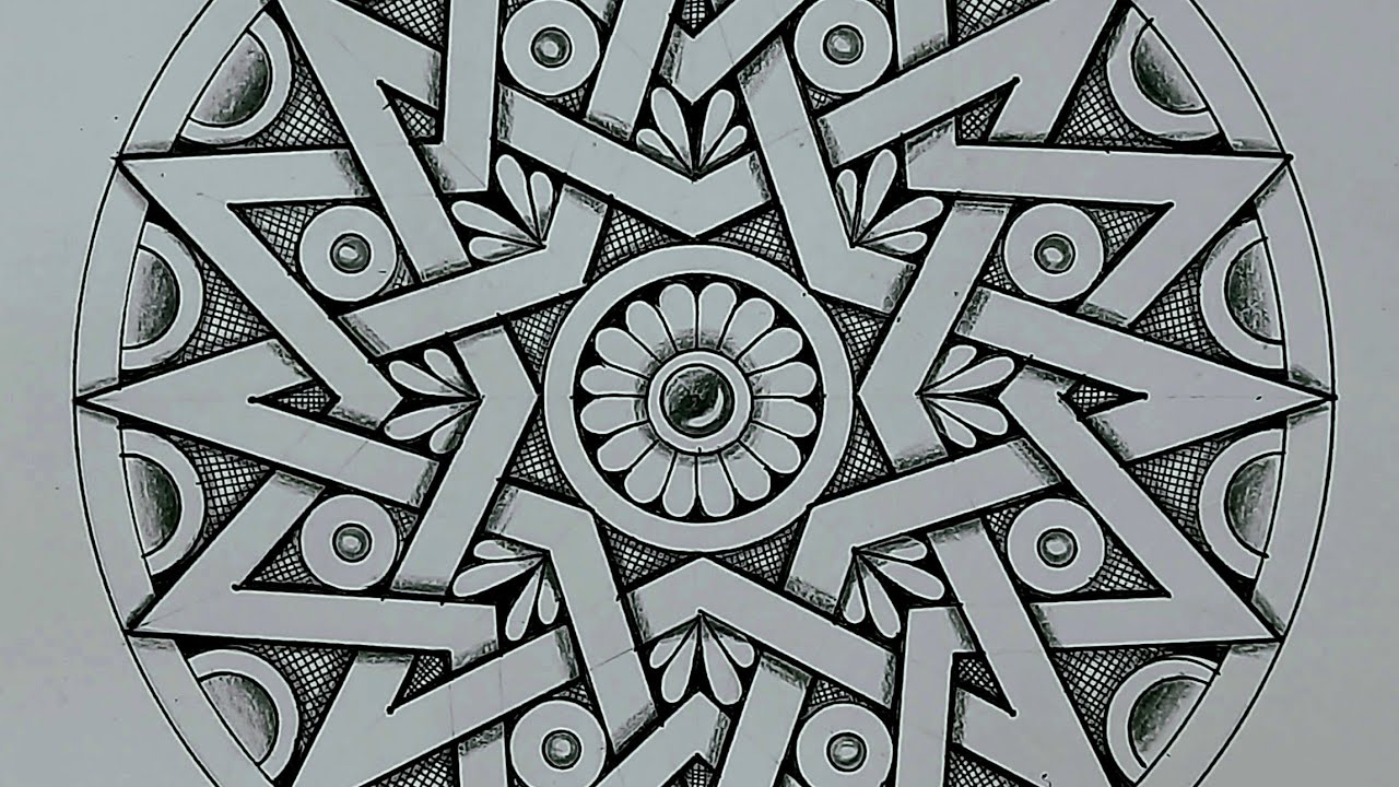 geometric art tutorial -28(hindi) - YouTube
