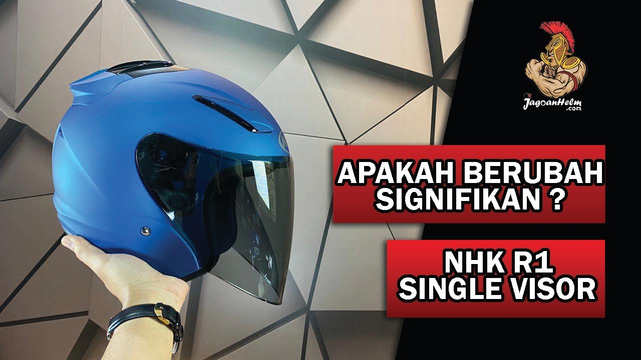 ROAD REVIEW : NHK R1 SINGLE VISOR | BERUBAH SIGNIFIKAN ? - YouTube
