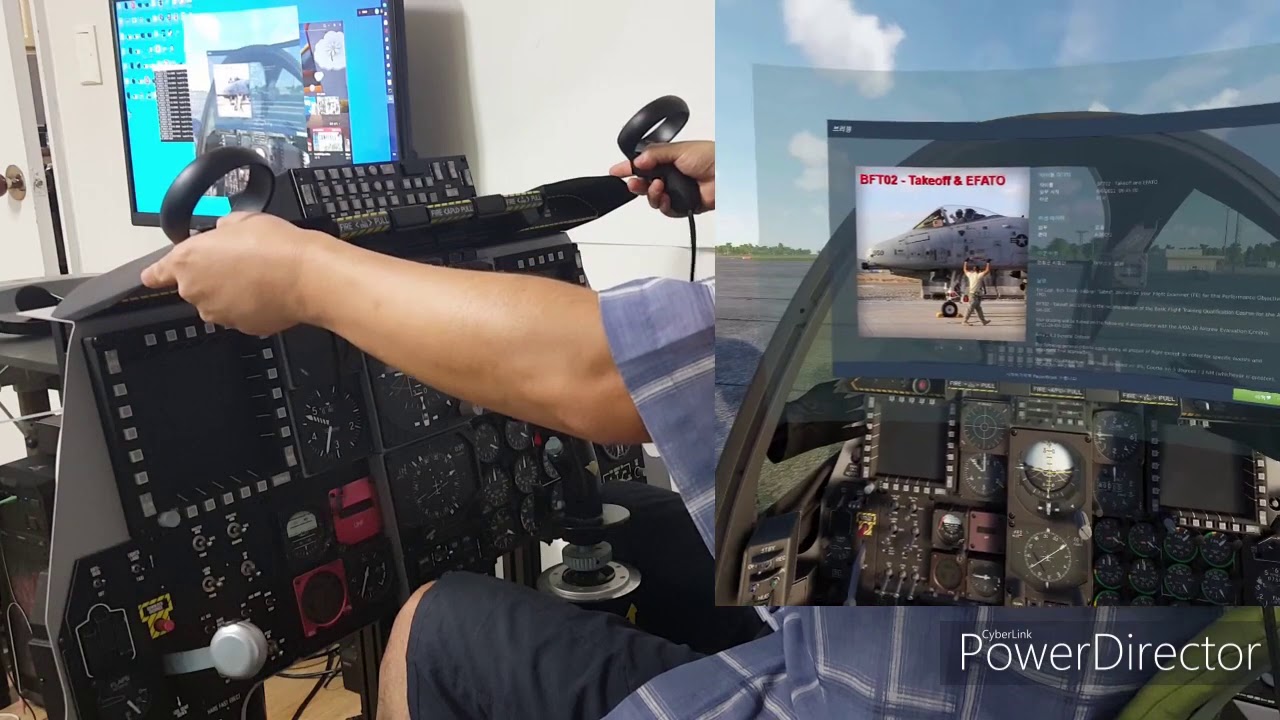 DCS A-10C VR Home Cockpit Basic Qualification Campaign Mission02 - YouTube