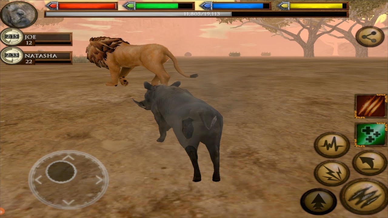 🐗Furious Warthog VS 🦁Angry Lion, Ultimate Savanna Simulator - YouTube