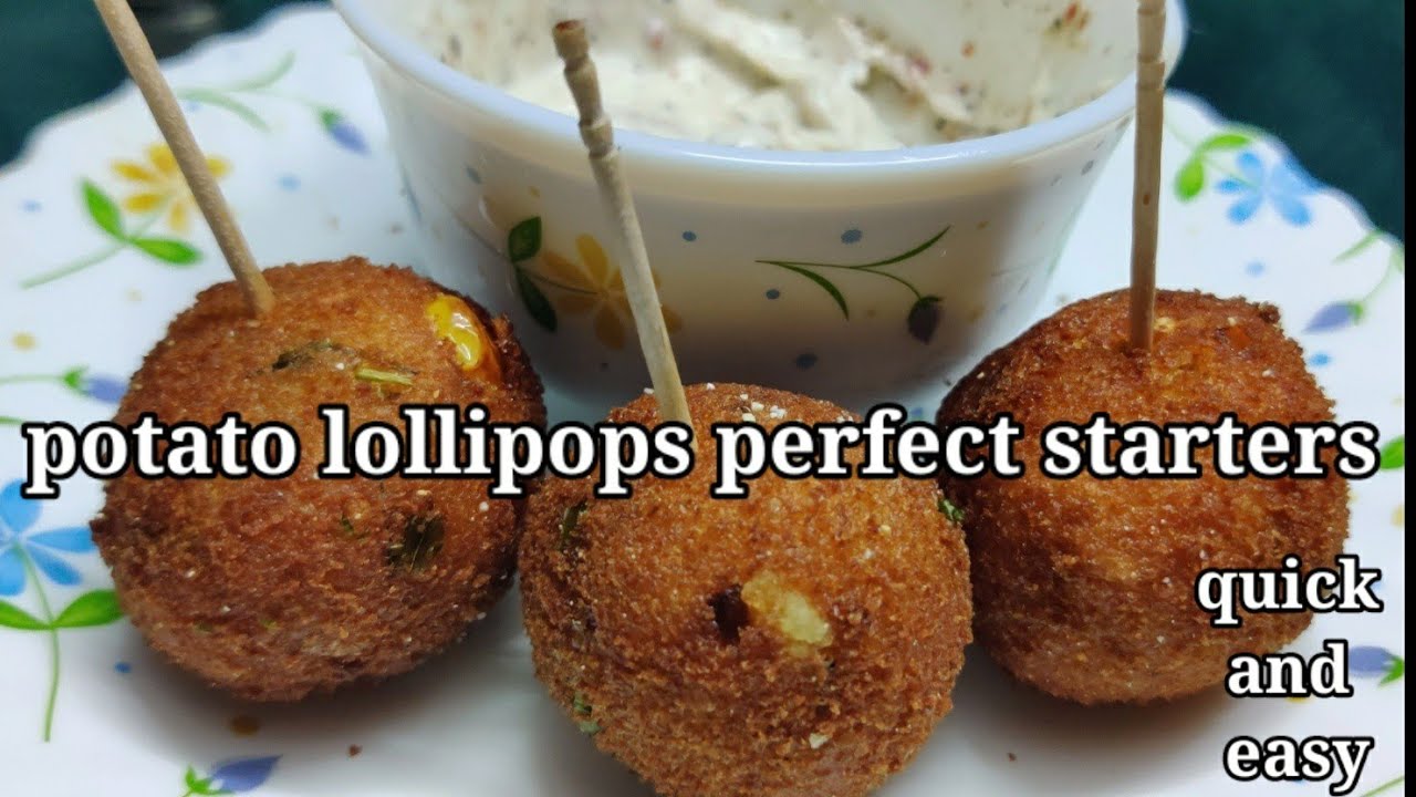 Potato lollipops recipe|Easy evening snacks recipe|Party starters ...