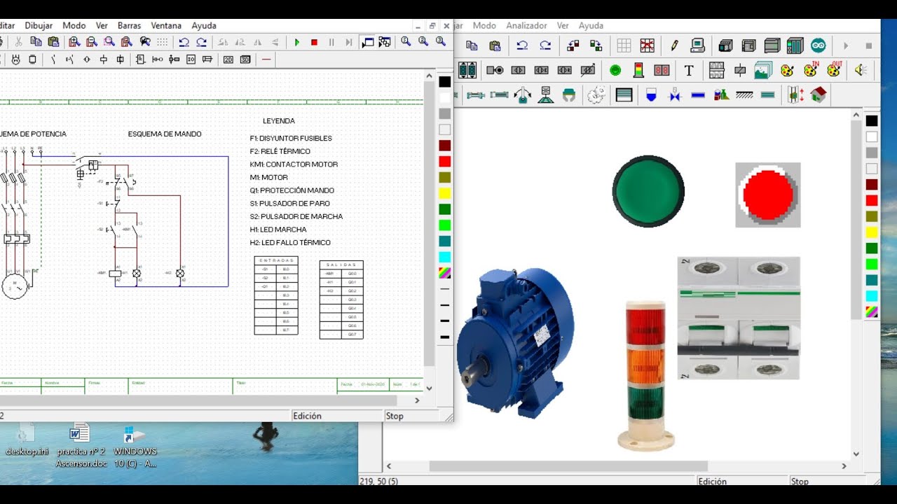 10#curso automatismos industriales-practica. CADE SIMU PASO A PASO ...