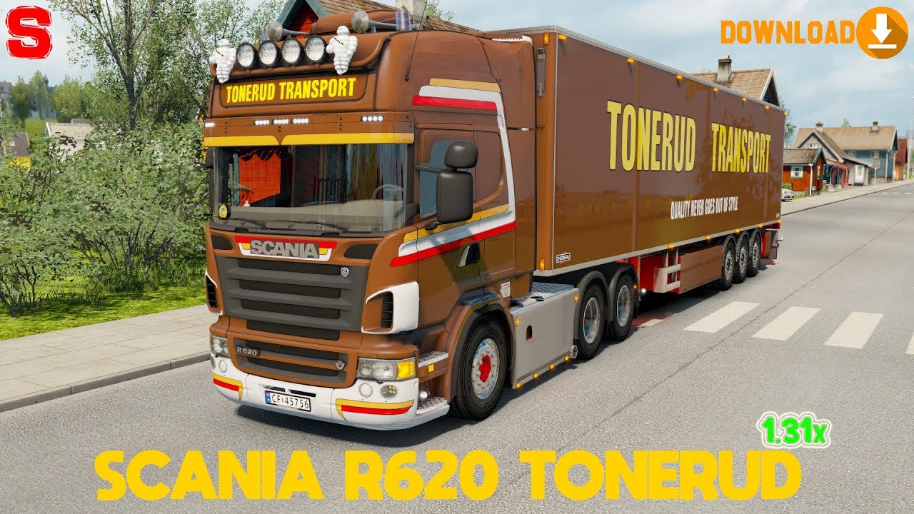 SCANIA R620 TONERUD [1.31x] - SiMoN3 ETS2 (+download) - YouTube