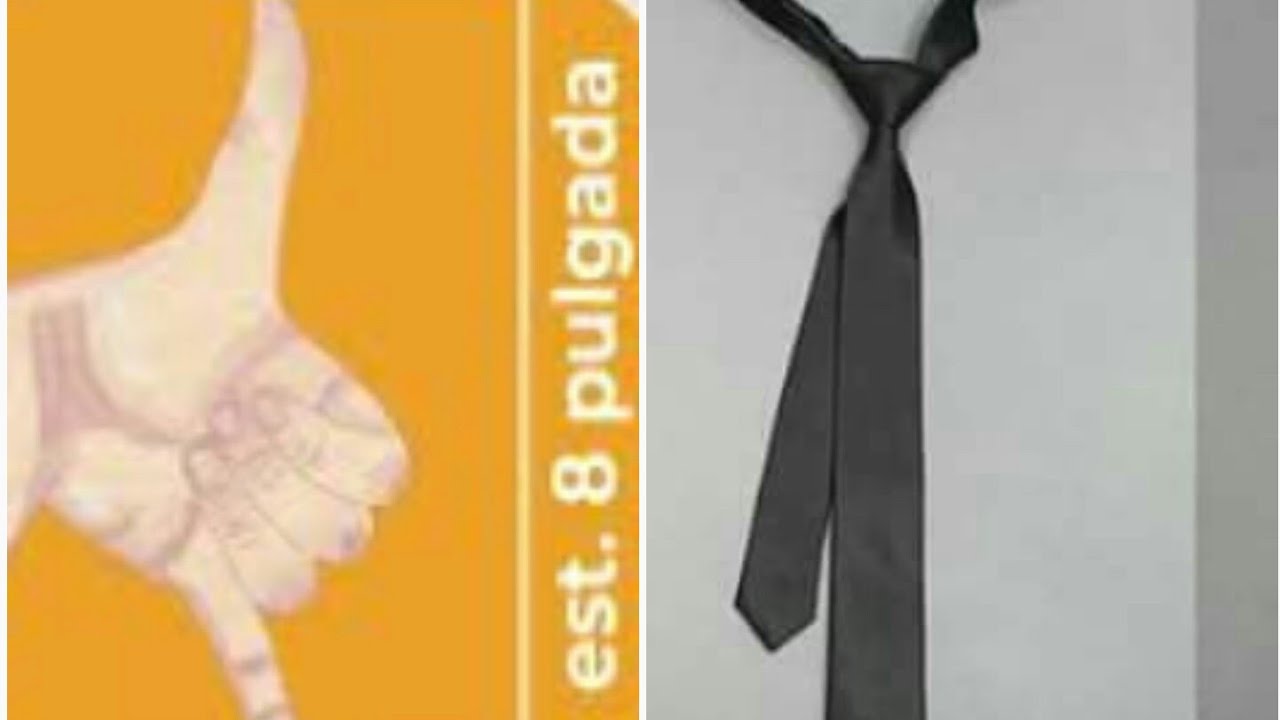 Tamang pagsukat sa kurbata gamit lang ng isang dangkal. - YouTube