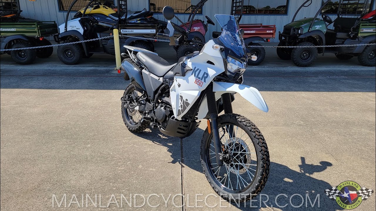 2024 KAWASAKI KLR 650 WALK-AROUND IN WHITE - YouTube