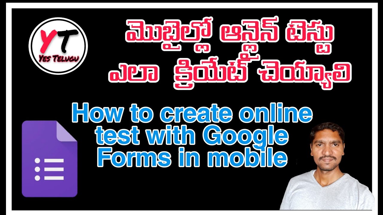 How to create online test in Telugu|online test with Google forms in ...