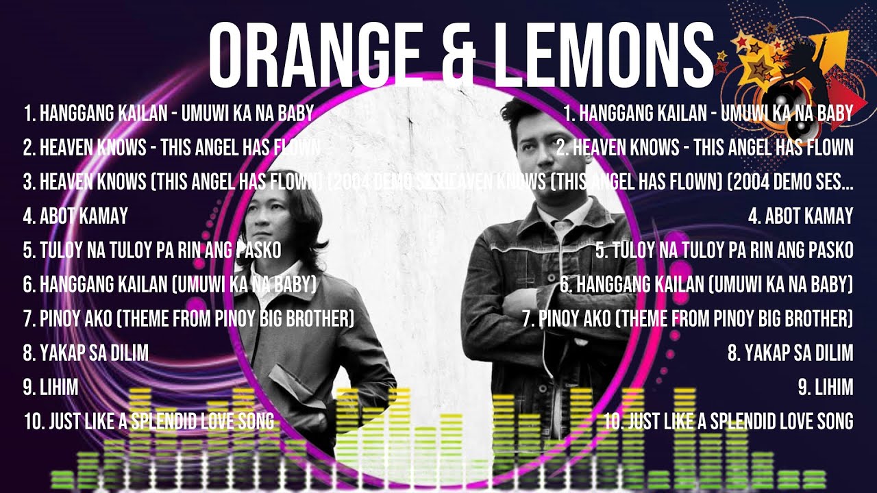 Orange & Lemons Greatest Hits Playlist Full Album ~ Best Songs ...