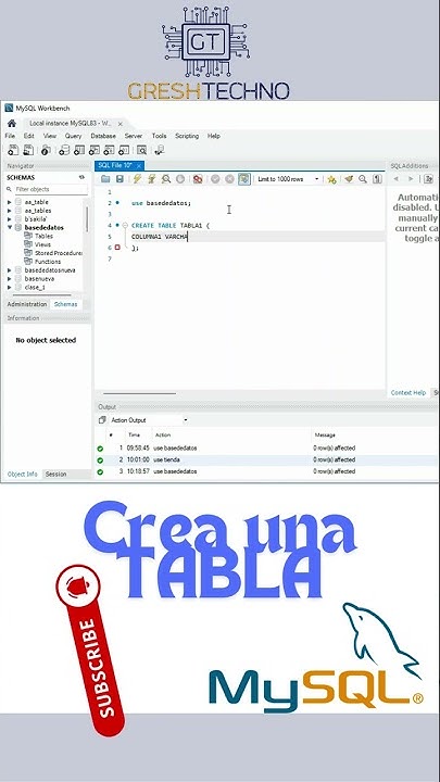 🔥 Aprende a Crear una Tabla en MySQL desde Cero 🚀 | Tutorial Fácil ...