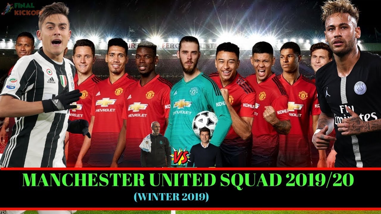MANCHESTER UNITED SQUAD 2019/20 - YouTube