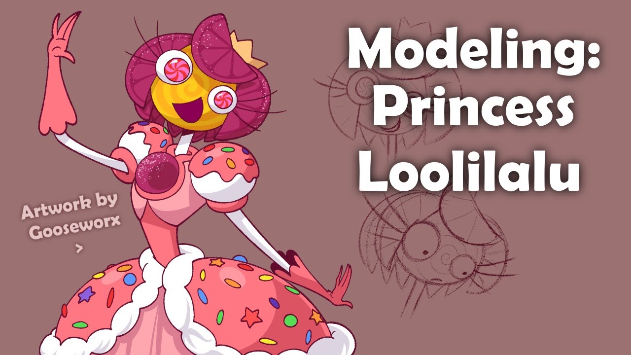 [Blender] Modeling - Princess Loolilalu from The Amazing Digital Circus ...