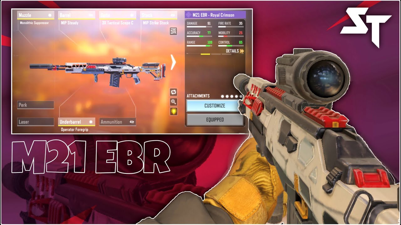 BEST M21 EBR LOADOUT | CALL OF DUTY MOBILE BATTLE ROYAL - YouTube