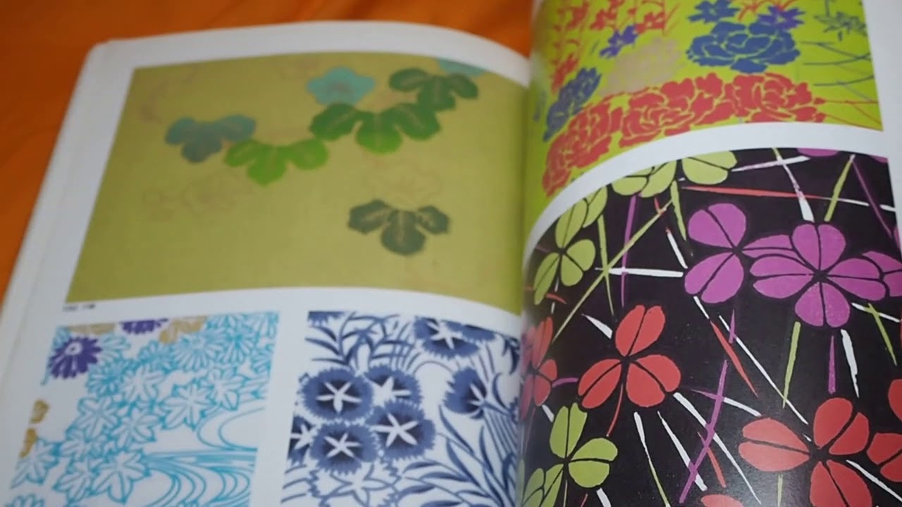 Japanese EDO Paper Pattern Book from Japan Design #1050 - YouTube