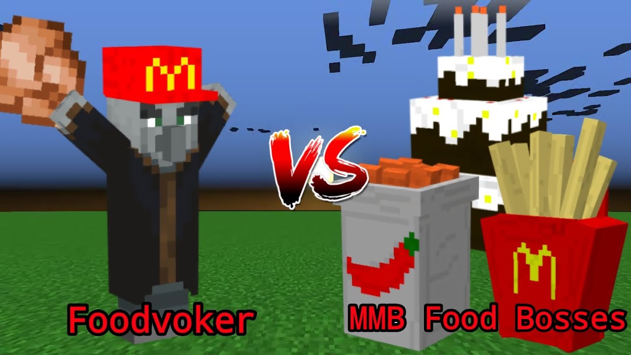 Foodvoker vs MMB Food Bosses | Minecraft Mob Battle - YouTube