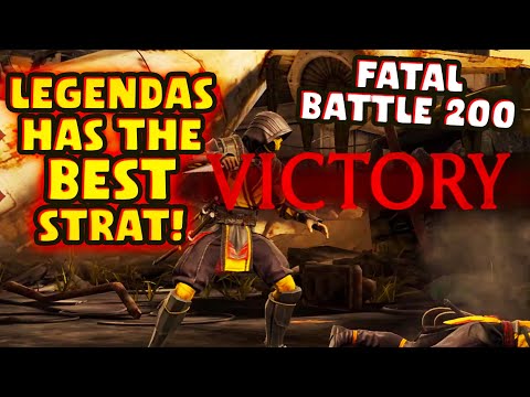 MK Mobile. Legendas is UNDER FIRE for His INSANE Fatal Tower 200 Run! BEST Strategy!