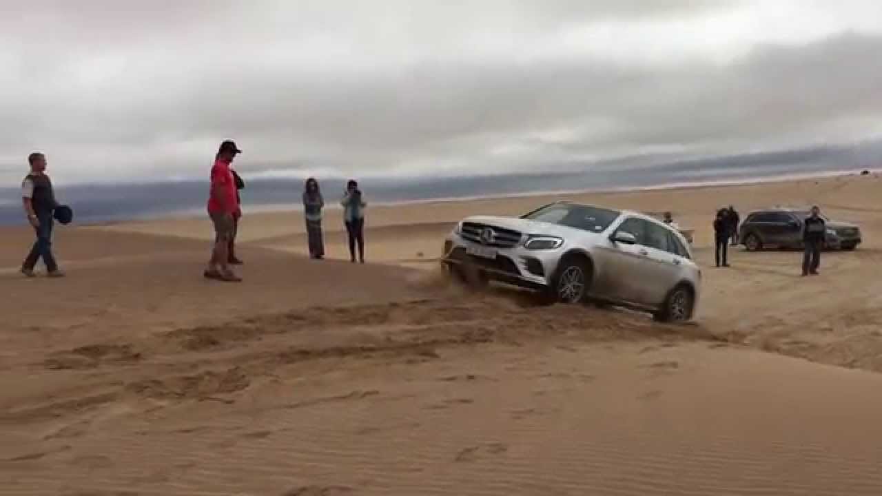 Mercedes-Benz GLC takes on a sand bank - YouTube