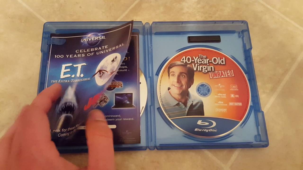 The 40 Year Old Virgin Unrated Blu-Ray/DVD/Digital Copy Unboxing - YouTube