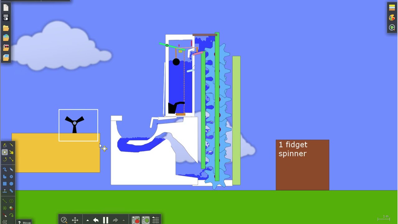 Flushing random stuff down the Algodoo toilet! - YouTube