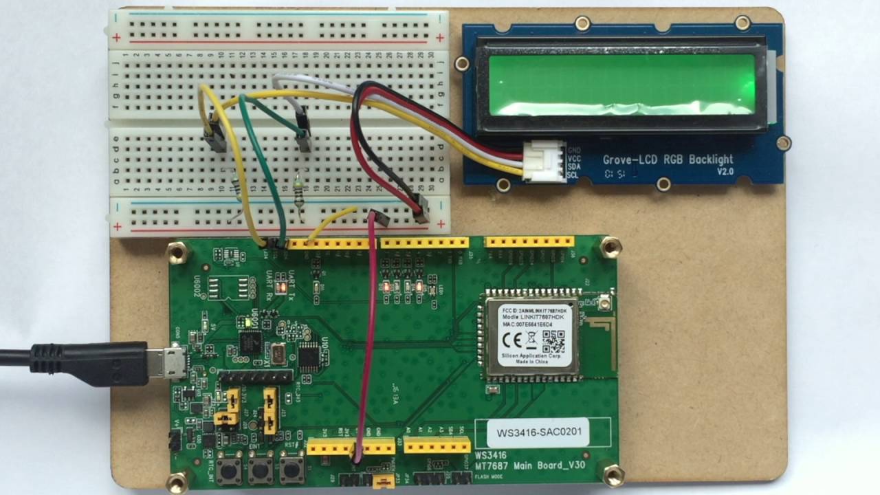 LinkIt 7687 Tutorial - Digital Clock - part 1 - YouTube