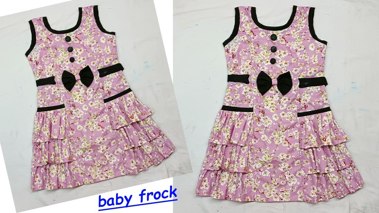 New design baby frock / very easy baby frock DESIGN - YouTube