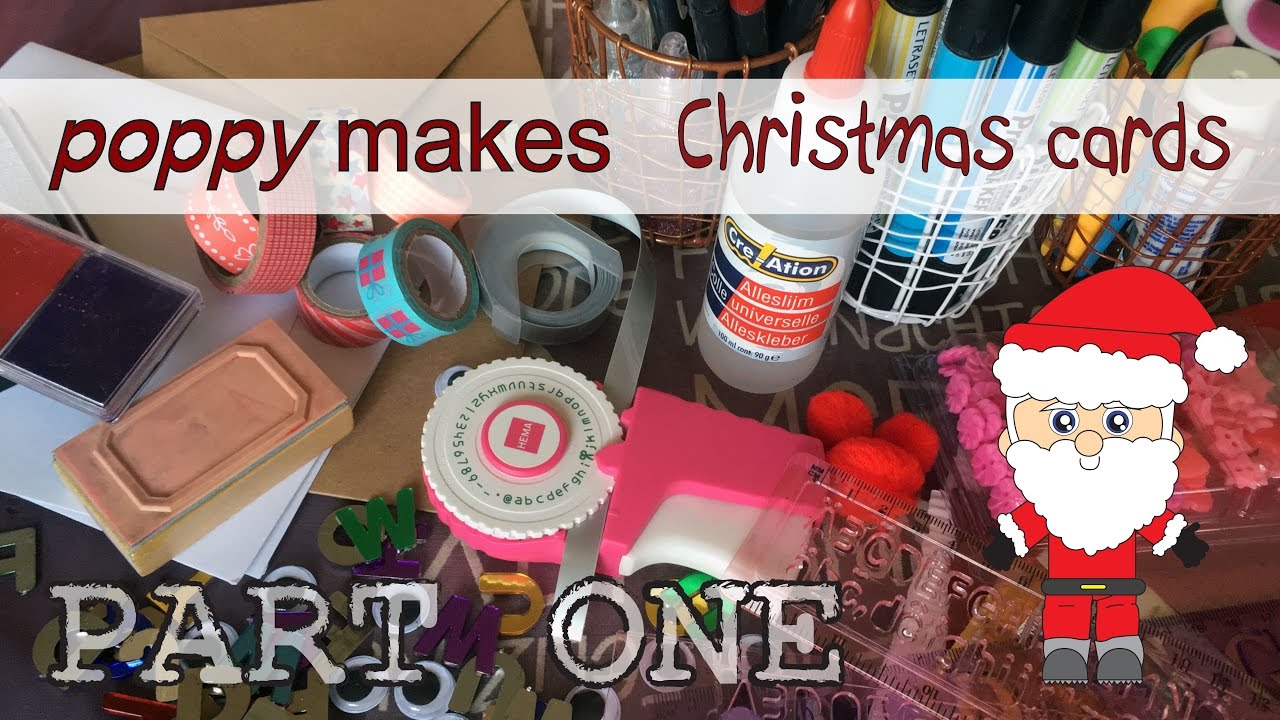 Poppy Makes... Last Minute Christmas Cards - PART 1 - YouTube