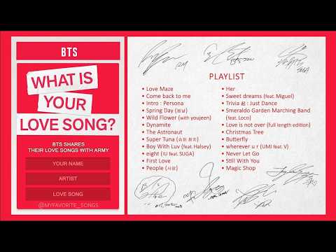 BTS Playlist: What Is Your Love Song? | Песни о любви от BTS