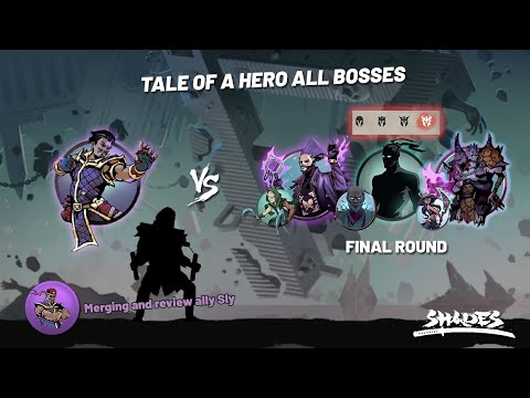 Shades: Shadow Fight Roguelike - Tale of a Hero All Bosses (🛡️🛡️🛡️🛡️ ...