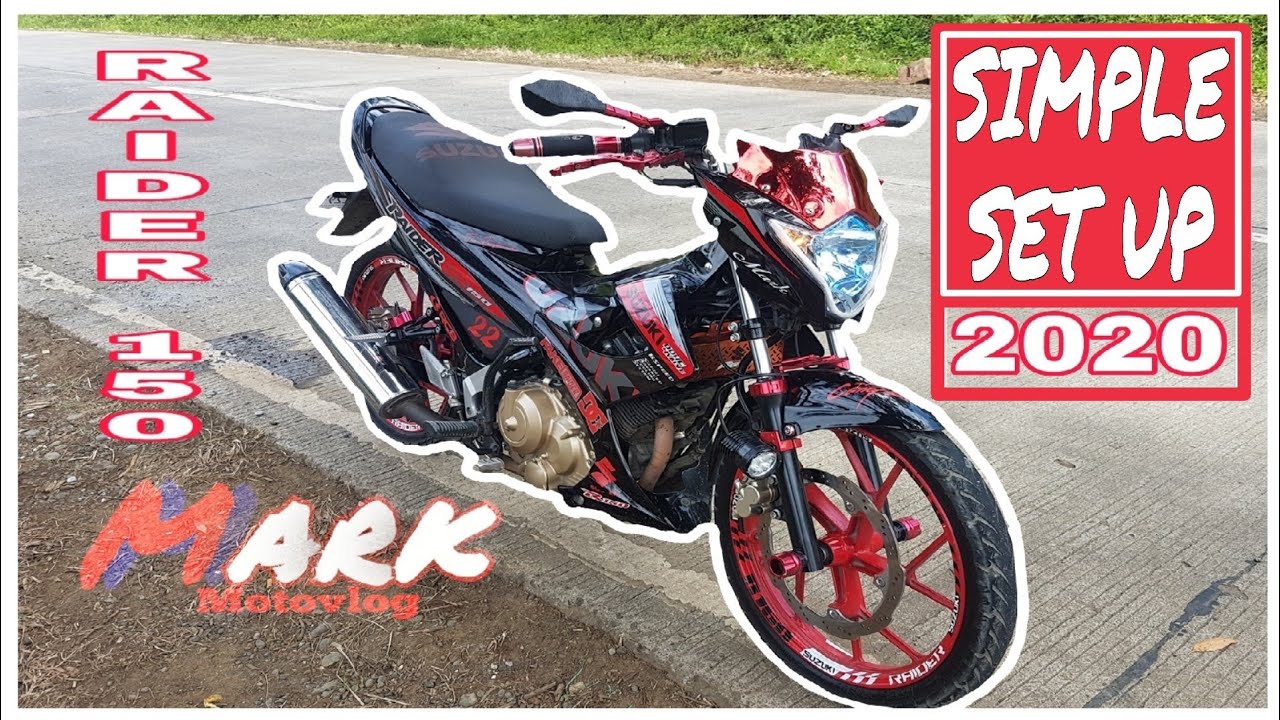 SUZUKI RAIDER 150 SIMPLE SET UP 2020 - YouTube