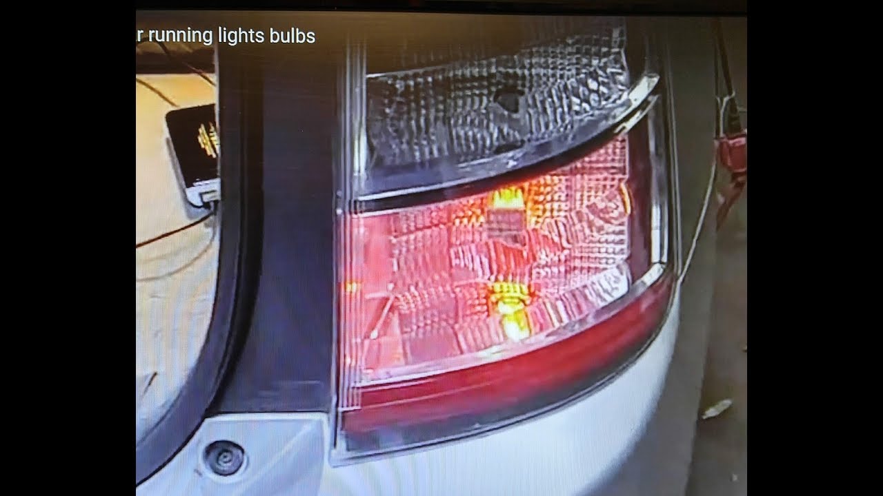 2005 Prius Replace rear running lights bulbs - YouTube