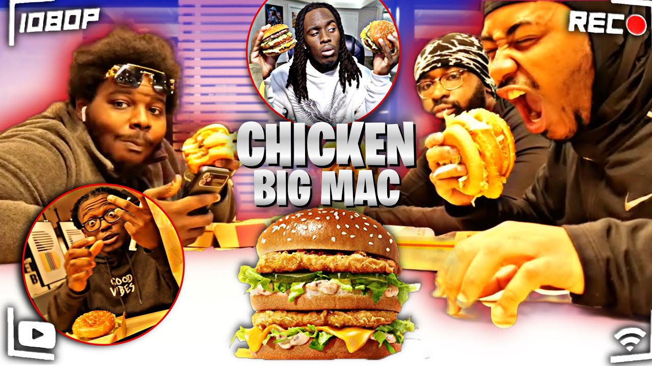 TRYING THE NEW KAI CENAT McDonald's CHICKEN BIG MAC MEAL - YouTube