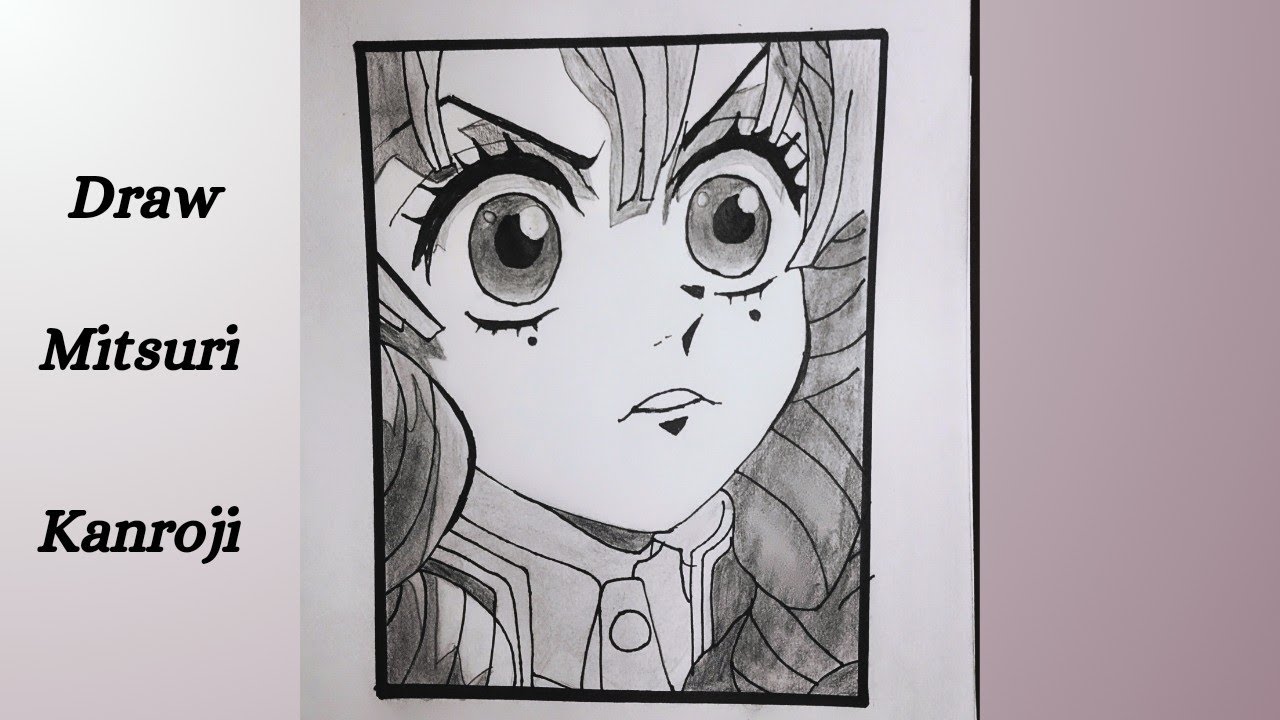 How to Draw Mitsuri kanroji | ️🎨Demon slayer - YouTube