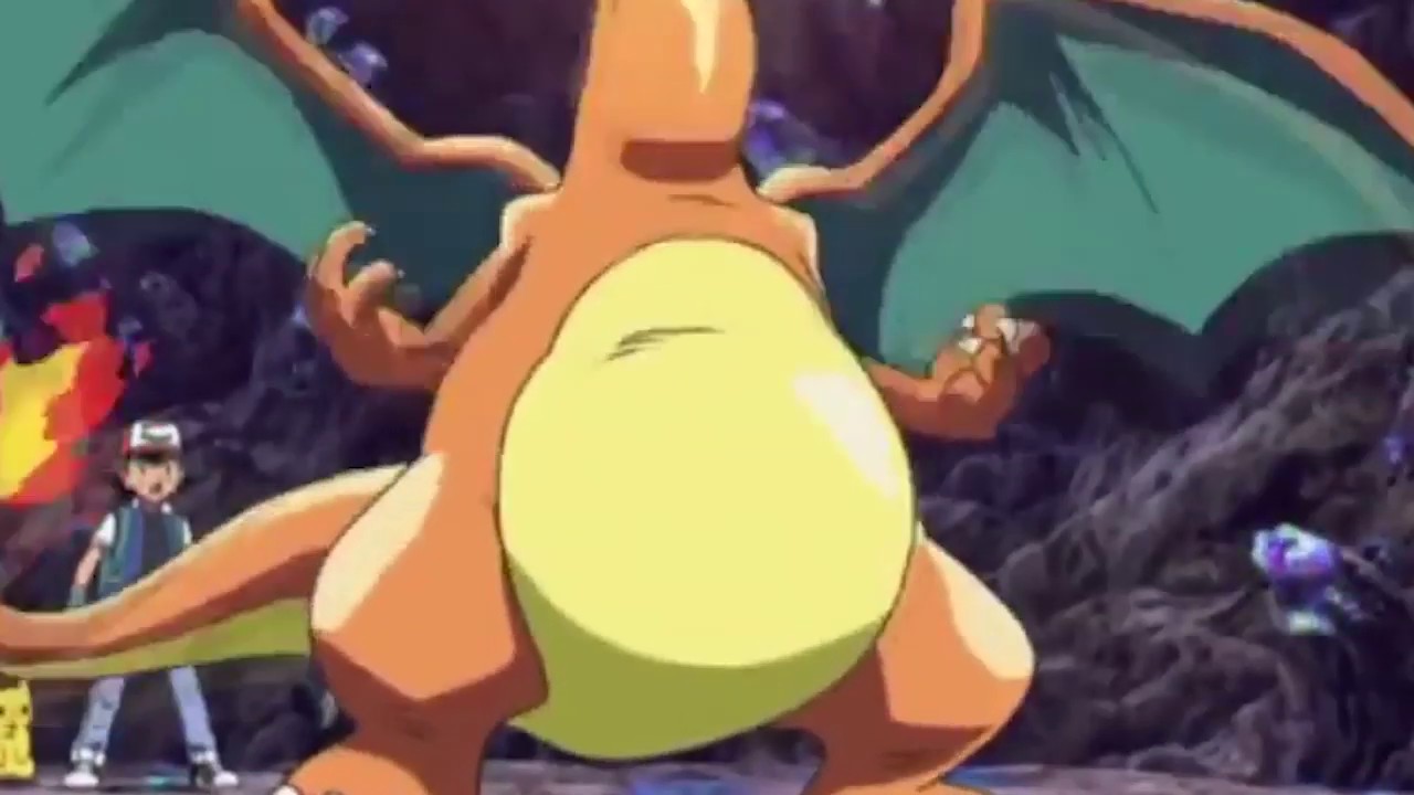 Charizard Evolution Belly Bounce (Toony Bawong sound, Slow motion ...