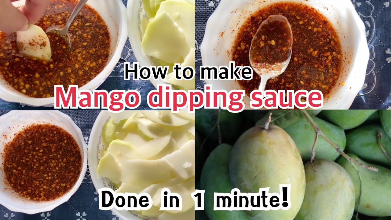 dipping sauce for green mango |so easy and tasty - YouTube