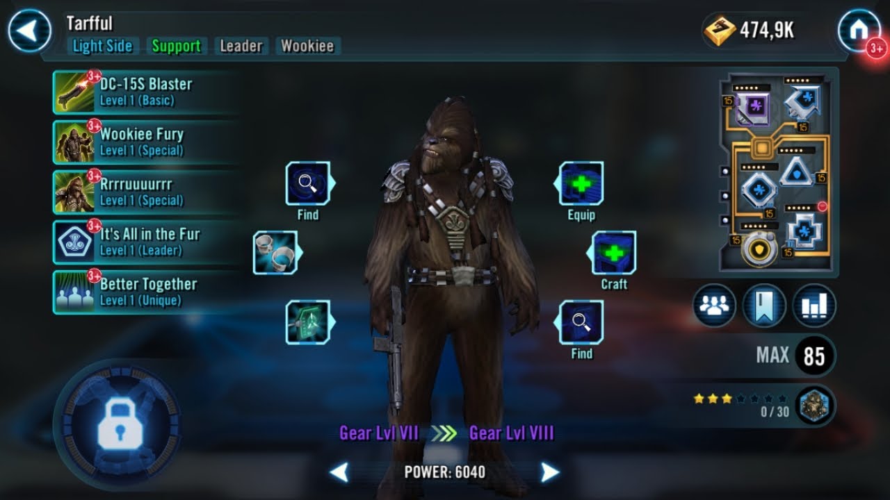 Unlocking Tarfful - Wookie Event - Star Wars Galaxy of Heroes - YouTube