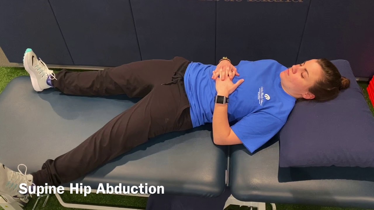 Supine Hip Abduction Youtube