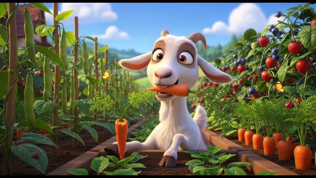 La cabra que cultivó un jardín | Canción Infantil y Rima Educativa para ...