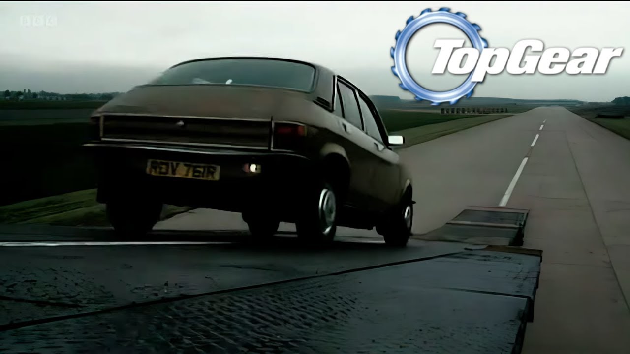 REVERSE CAR JUMP WORLD RECORD Top Gear | 4K 60fps AI Upscale #topgear # ...