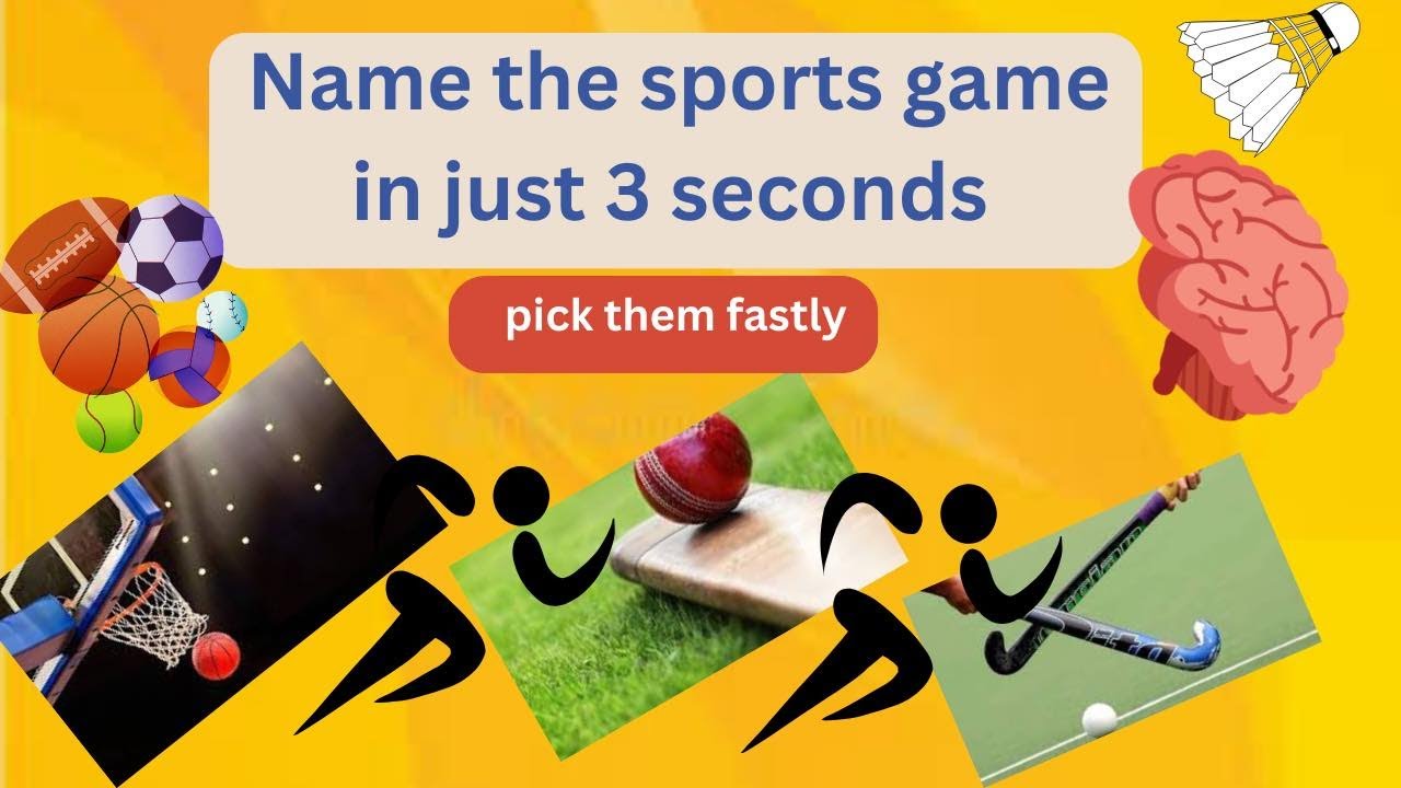 "Sports Name Quiz Game Challenge!" | Guess the Sports Game in just 3 ...