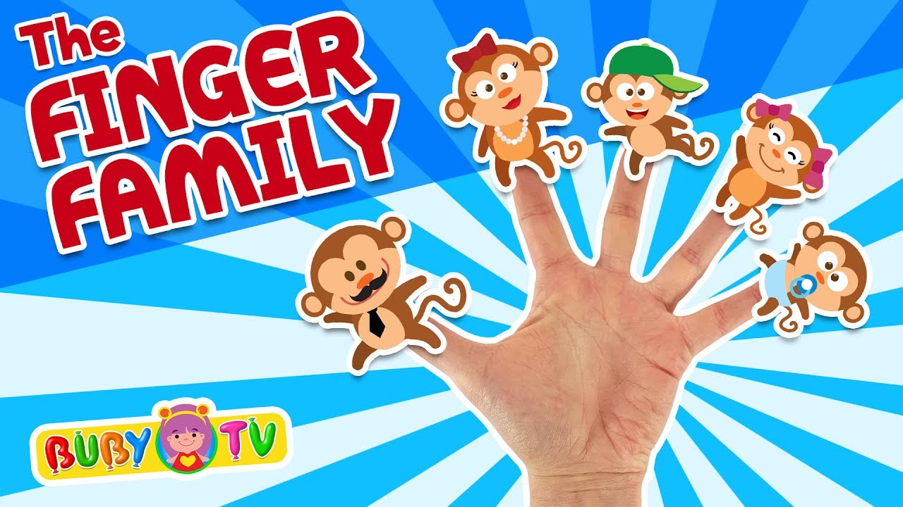 Little Monkeys Finger Family Nursery Rhymes for Kids - YouTube