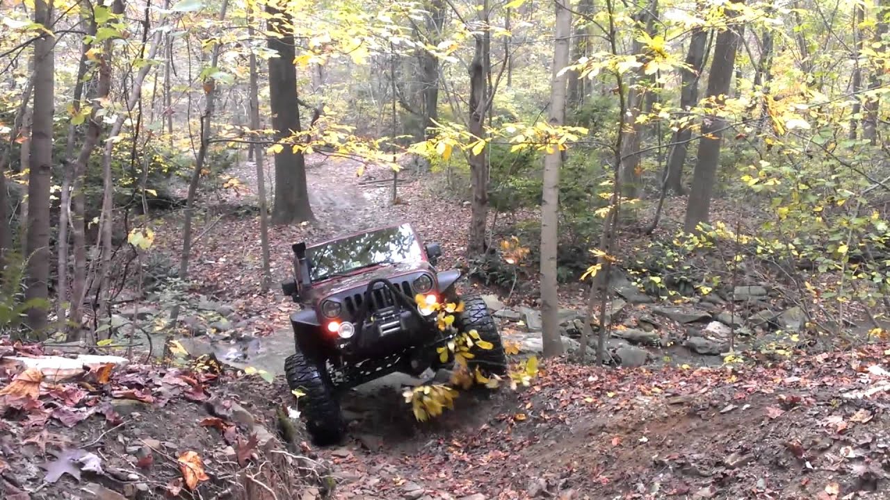 Jeep jk trail ride - YouTube